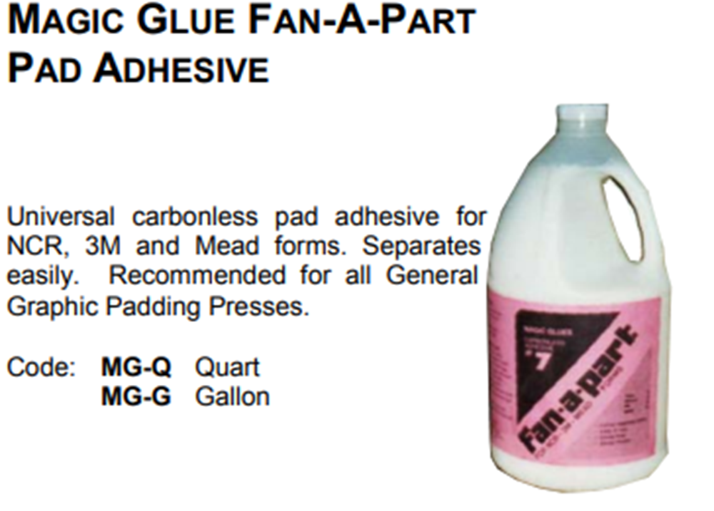 Magic Glue Carbonless Pad Adhesive | Finitura Binding & Finishing ...